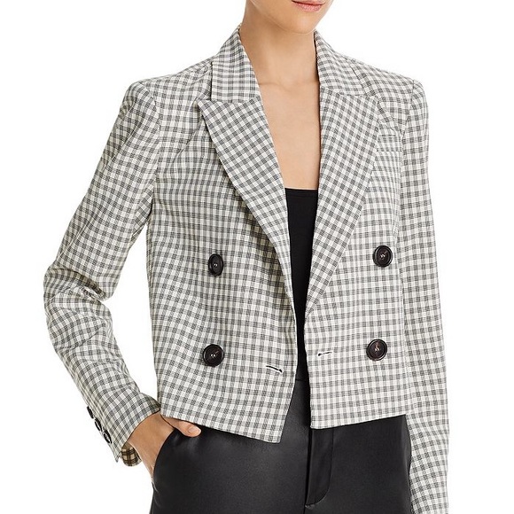 Lucy Paris | Jackets & Coats | Lucy Paris Plaid Cropped Blazer | Poshmark